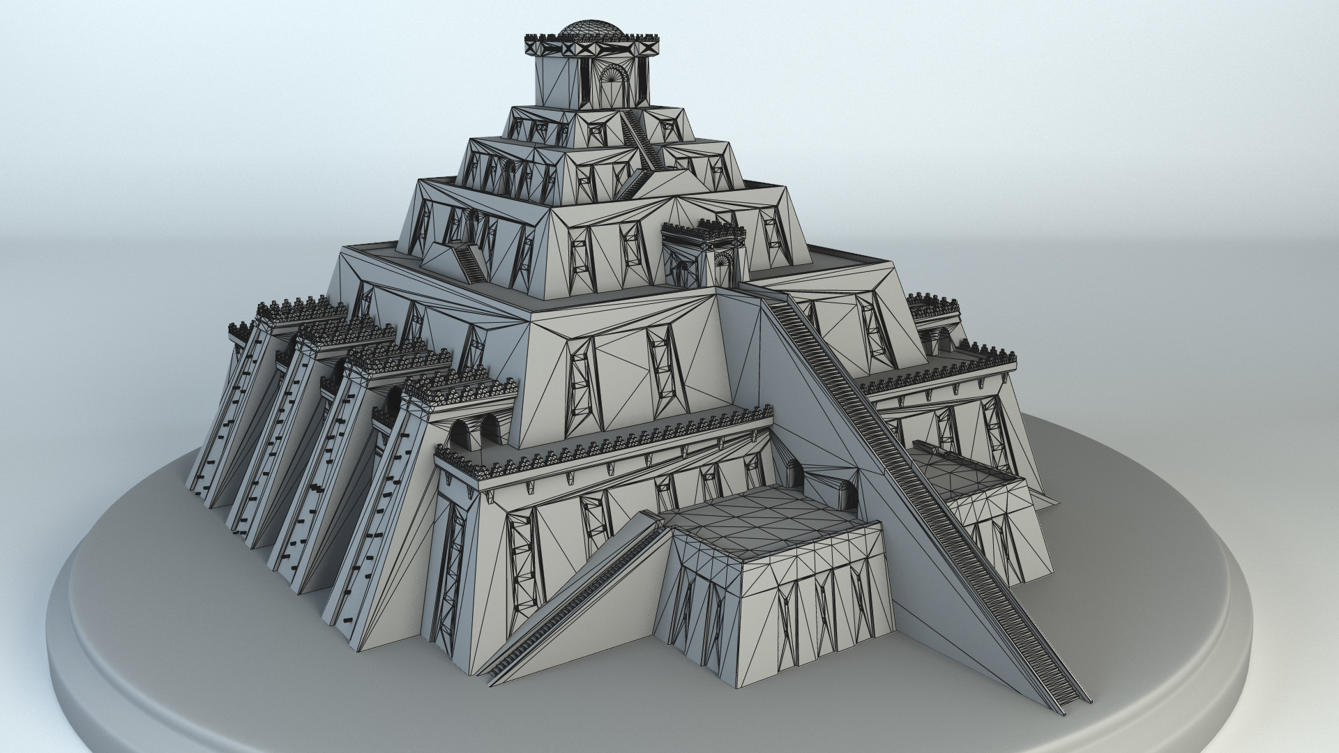 3D model mesopotamia ziggurat - TurboSquid 1251089