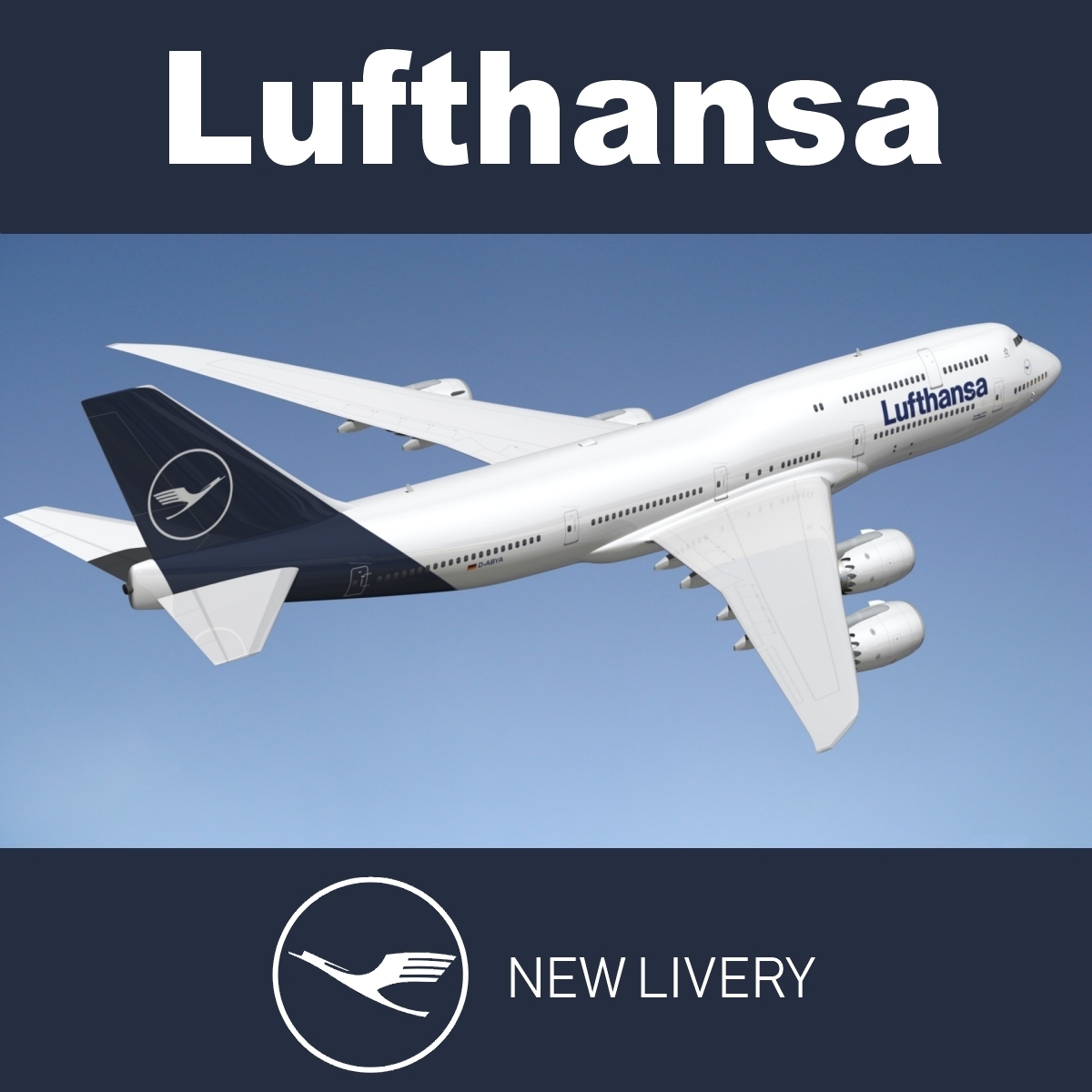 modelo 3d Boeing 748 Lufthansa NL - TurboSquid 1251114