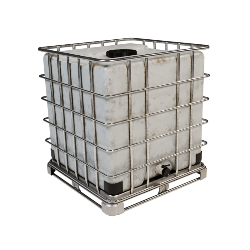 1000l water contain 3D model - TurboSquid 1251289