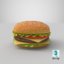 3D cheeseburger pbr model - TurboSquid 1248956