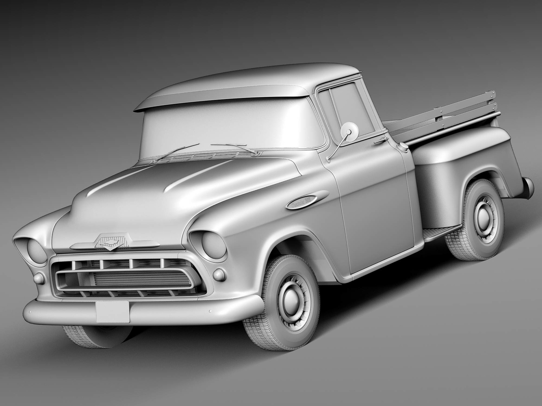 american v8 antique 1957 chevrolet 3d 3ds