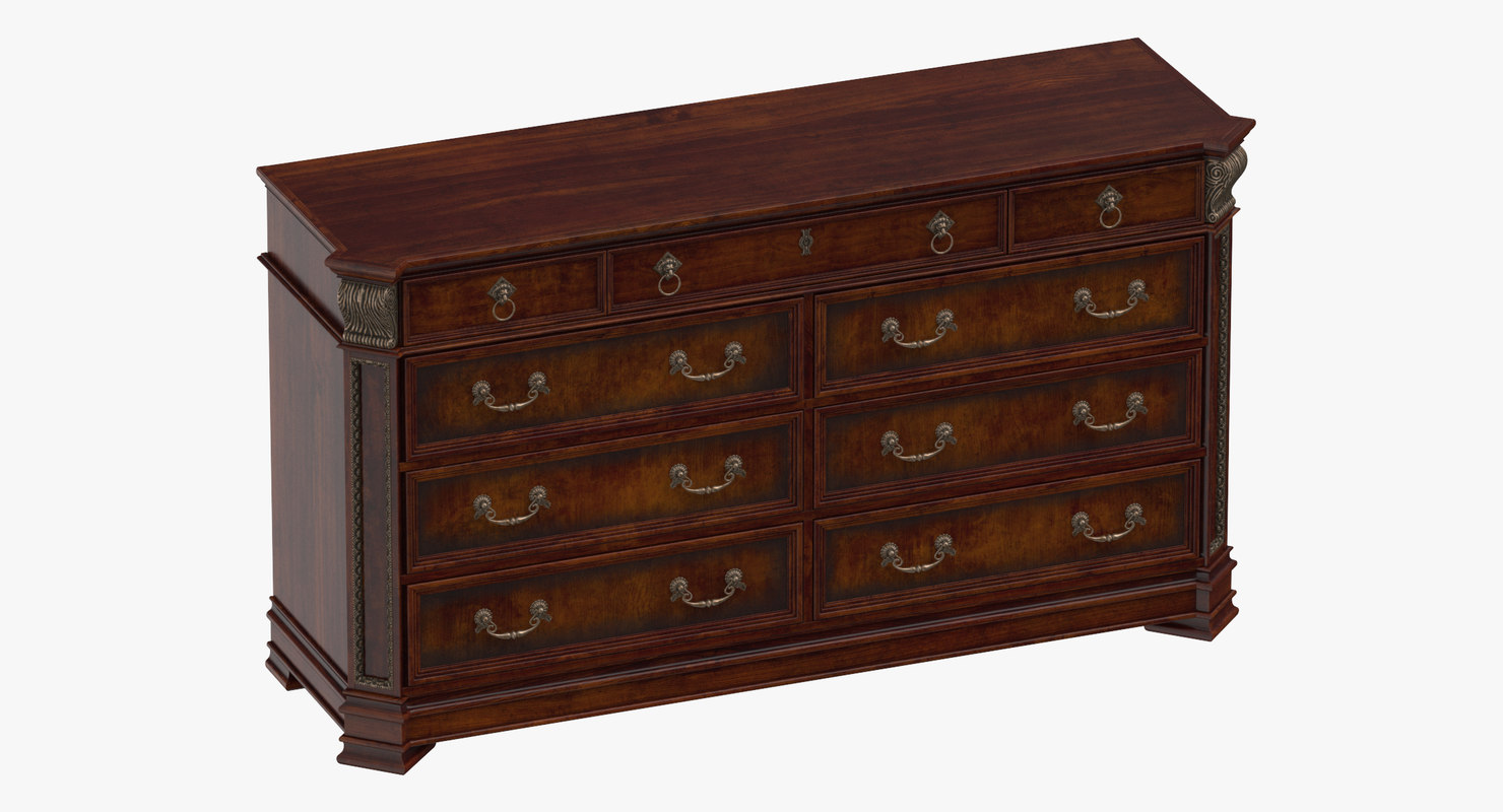 3D classical dresser model - TurboSquid 1251484