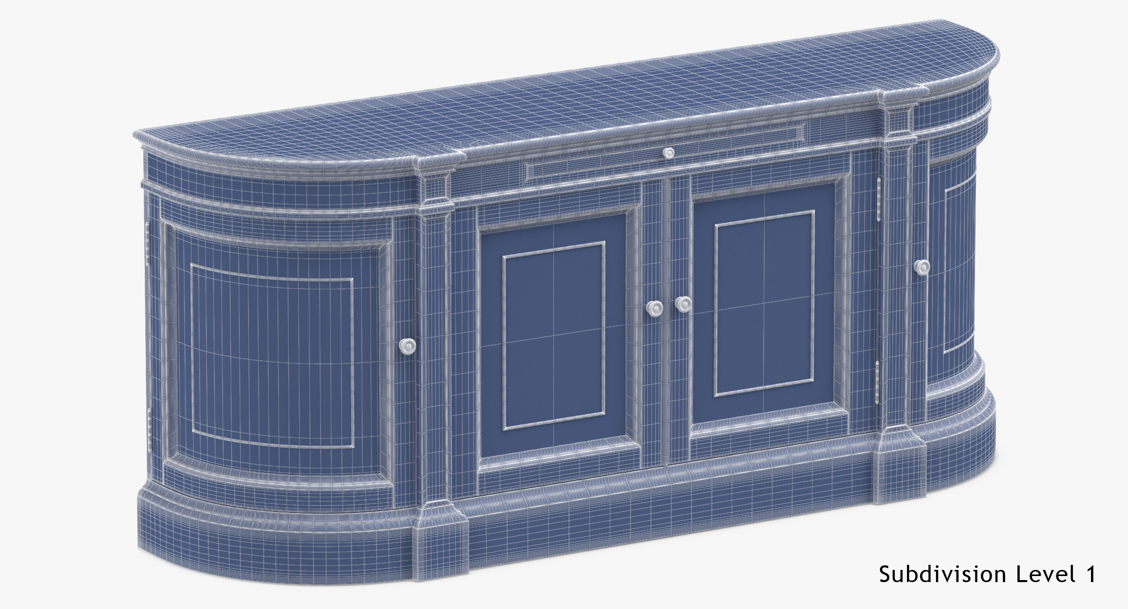 Traditional sideboard 3D model - TurboSquid 1251477