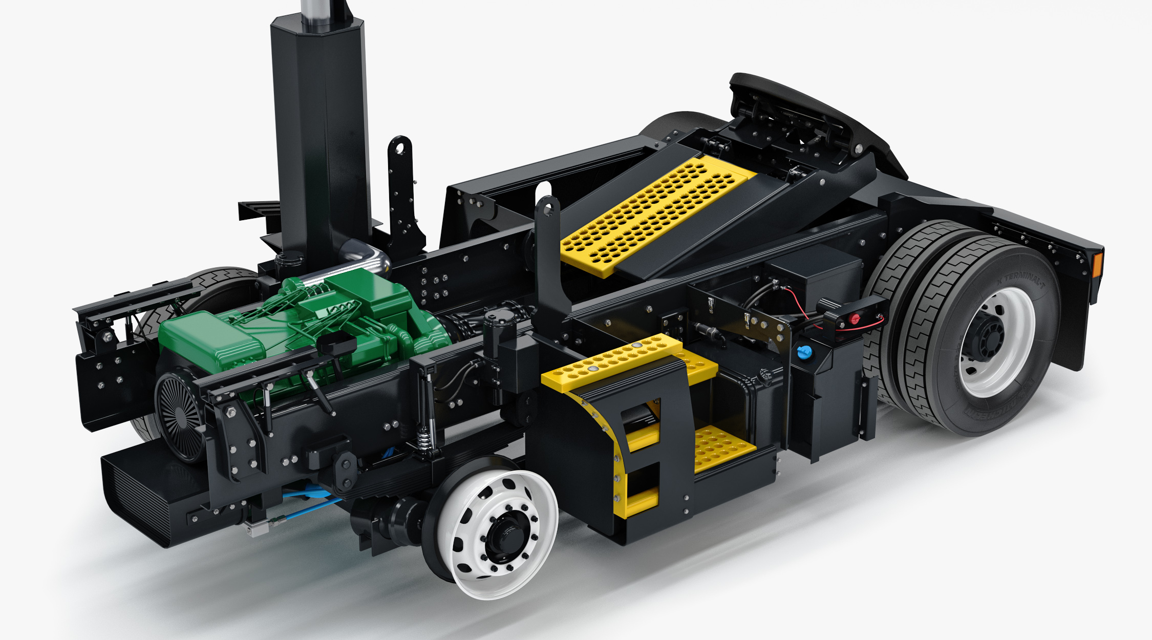 Kalmar t2 terminal tractor 3D model - TurboSquid 1250635