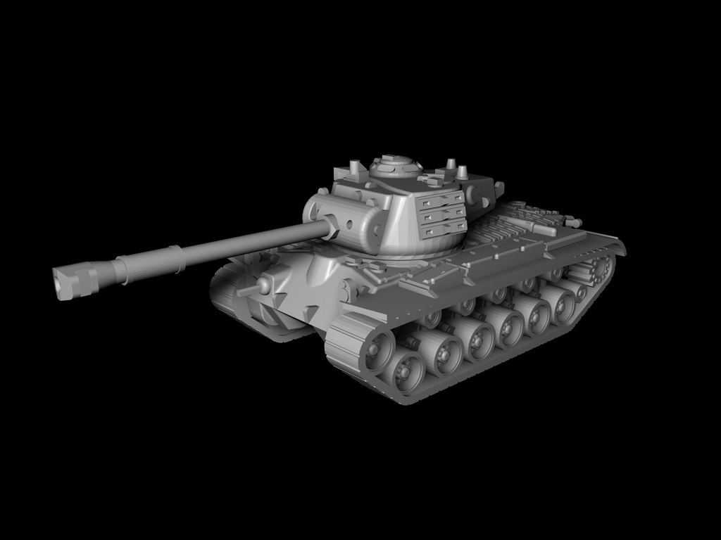 Tank m46 3D model - TurboSquid 1251641