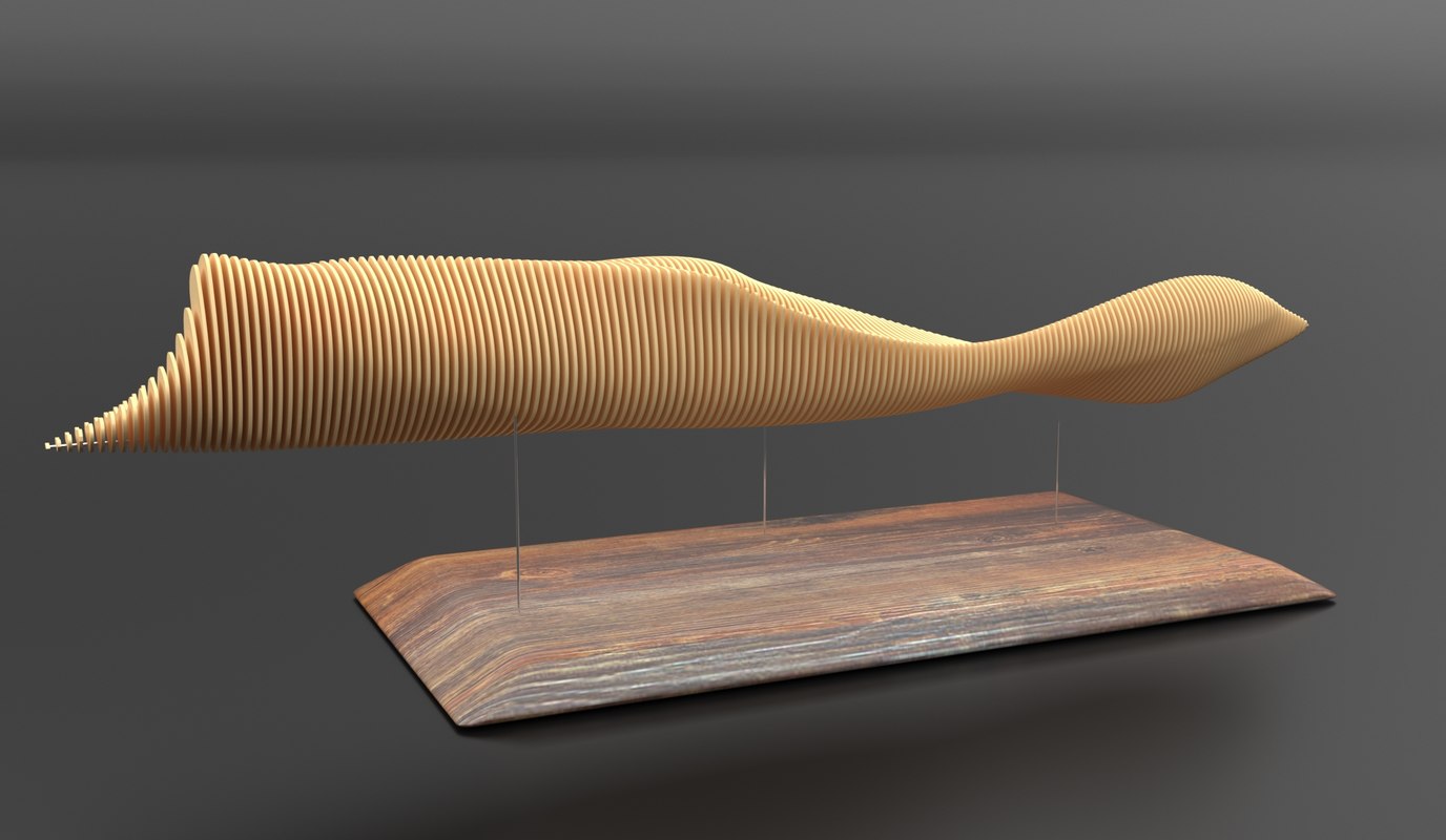 Wood design modern 3D model - TurboSquid 1251656