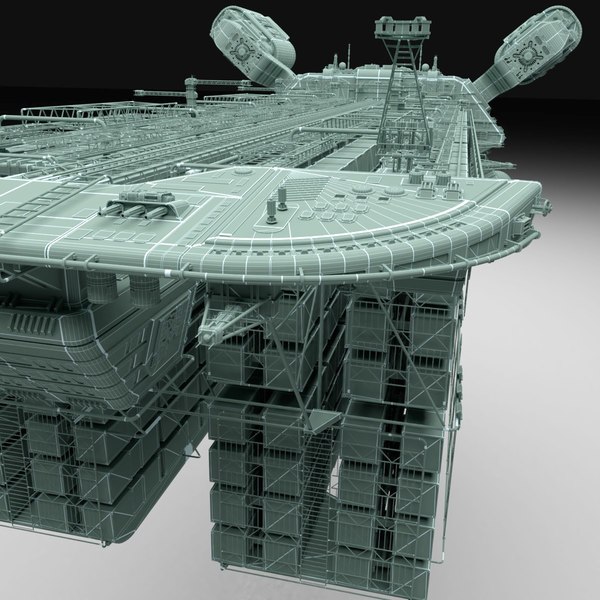 3D sci-fi cargo container ship - TurboSquid 1251713