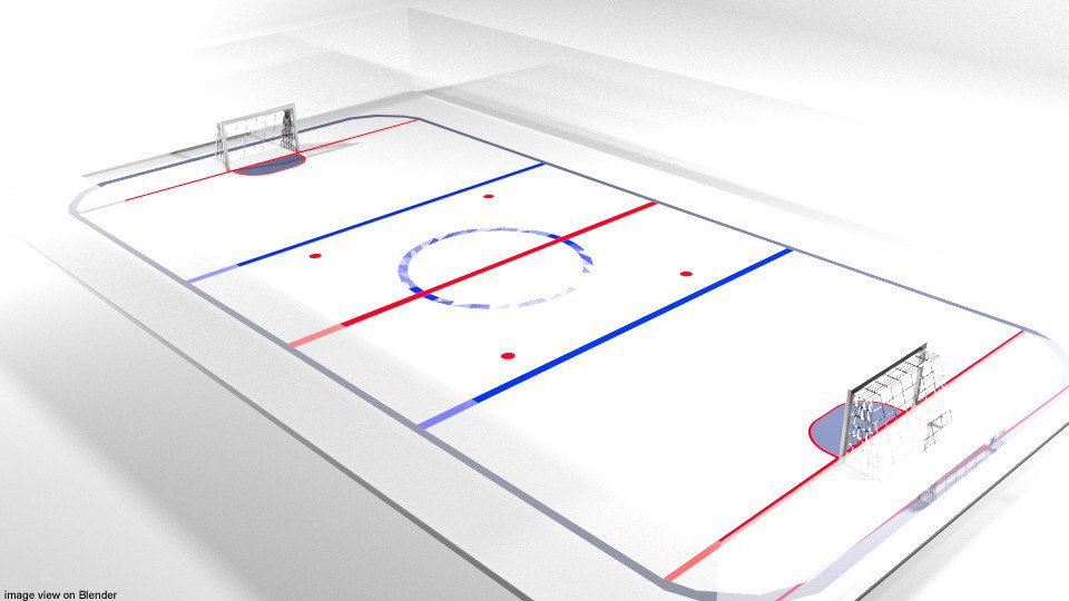 Court hockey ice model - TurboSquid 1251777