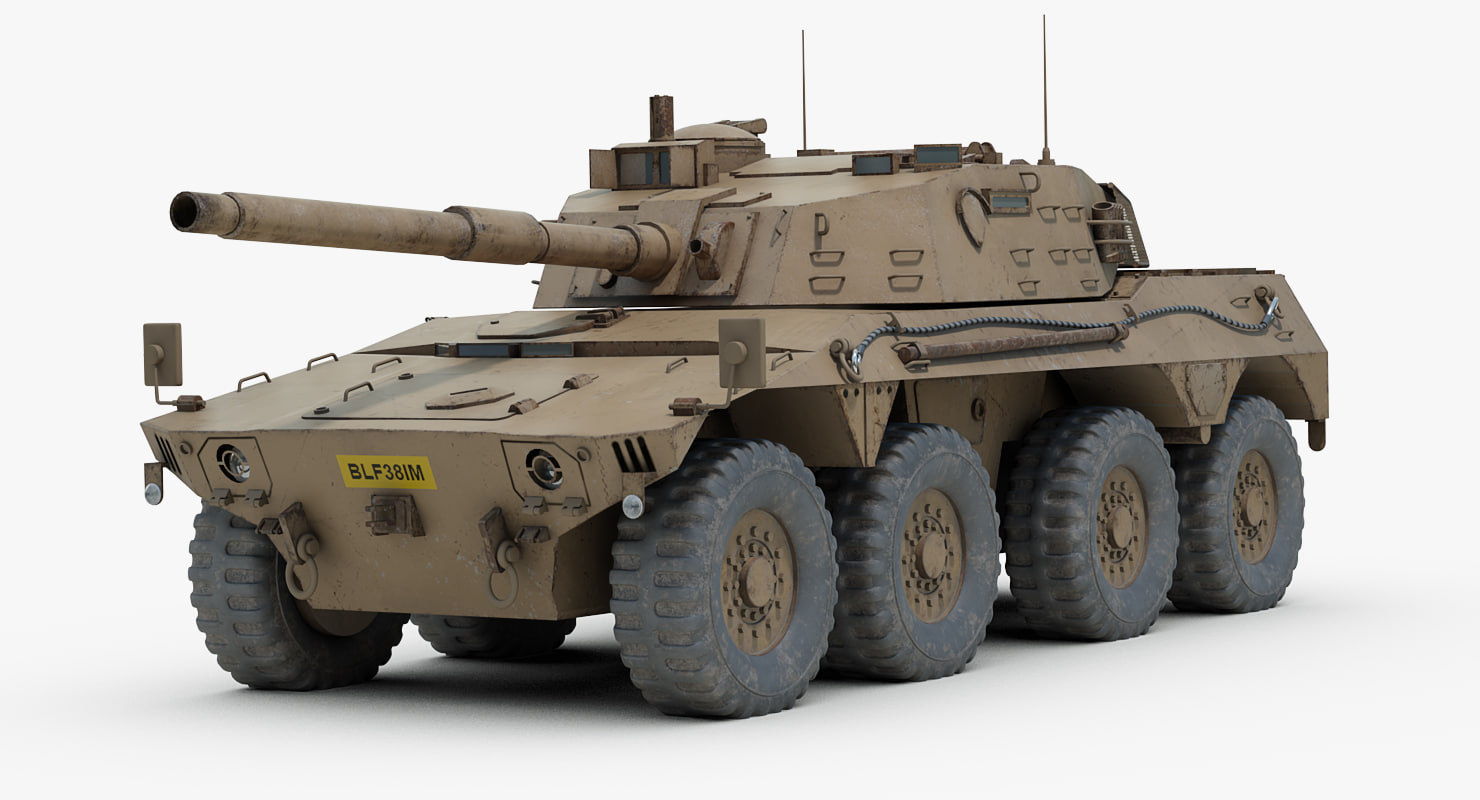 South rooikat 3D - TurboSquid 1252095