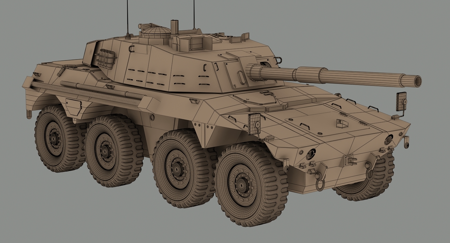 South rooikat 3D - TurboSquid 1252095