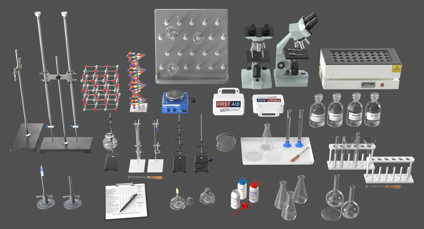 Realistic laboratory equipment model - TurboSquid 1252290