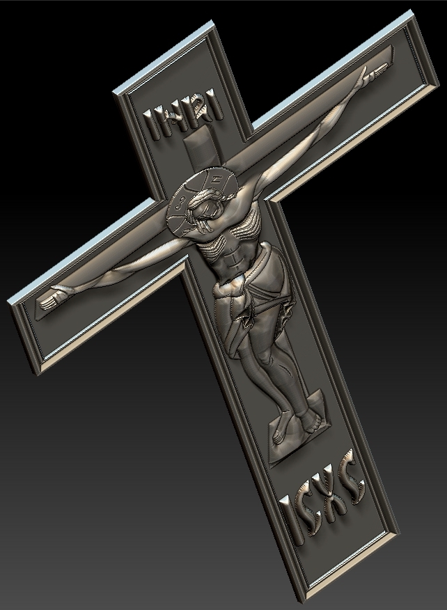 Crucifix stl cnc router 3D model - TurboSquid 1252469