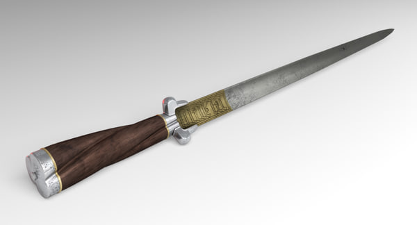 Tri-edge german dagger 3D - TurboSquid 1252524