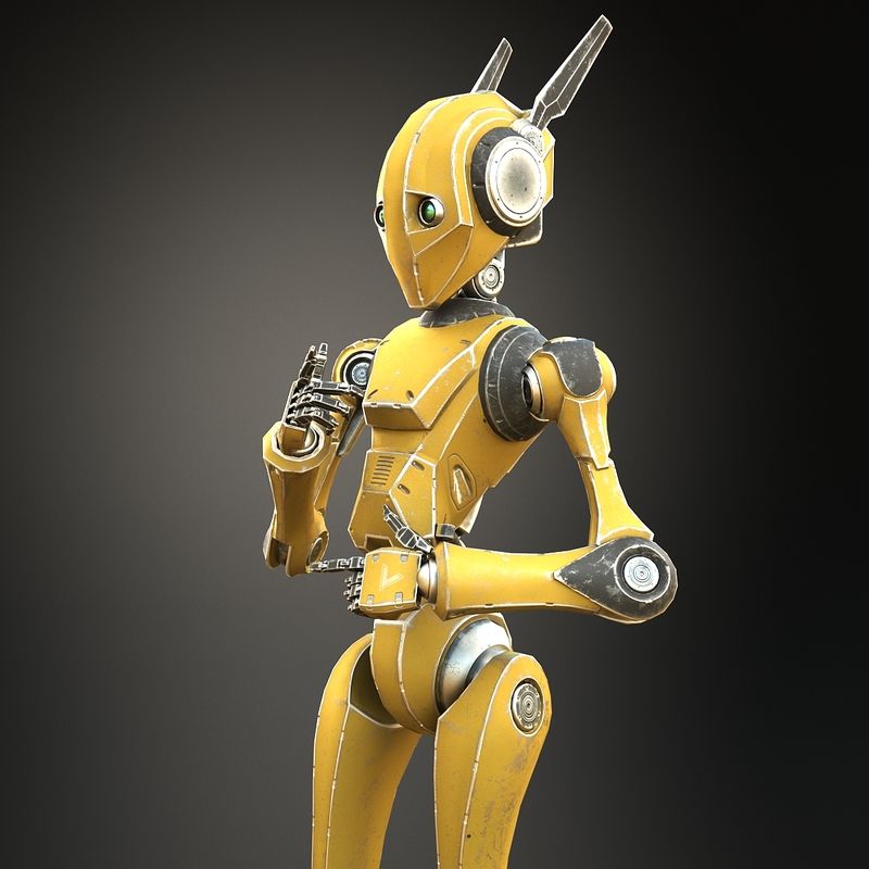 Realistic worker bot 3D model - TurboSquid 1252581