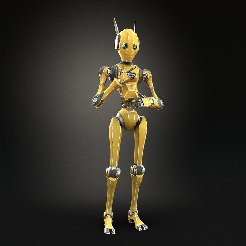 Realistic worker bot 3D model - TurboSquid 1252581