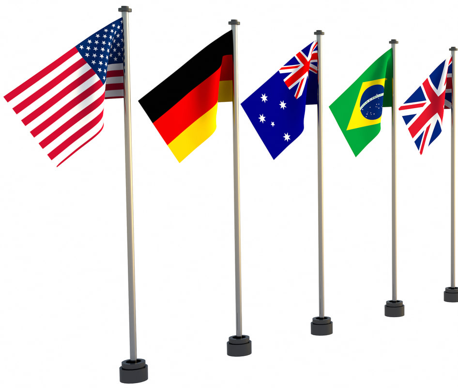 Flag countries 3D model - TurboSquid 1252568