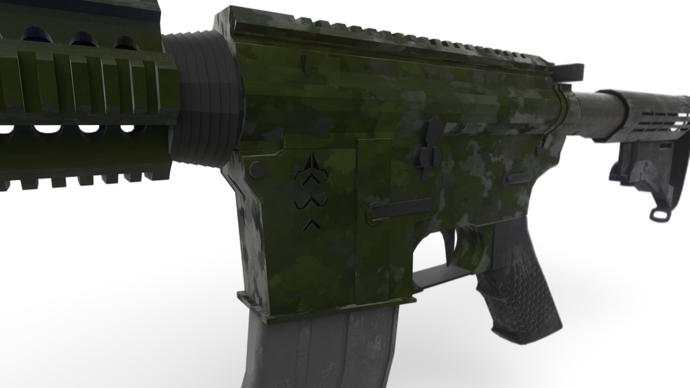 modelo 3d M4A1 Camuflaje Verde gratis - TurboSquid 1252620