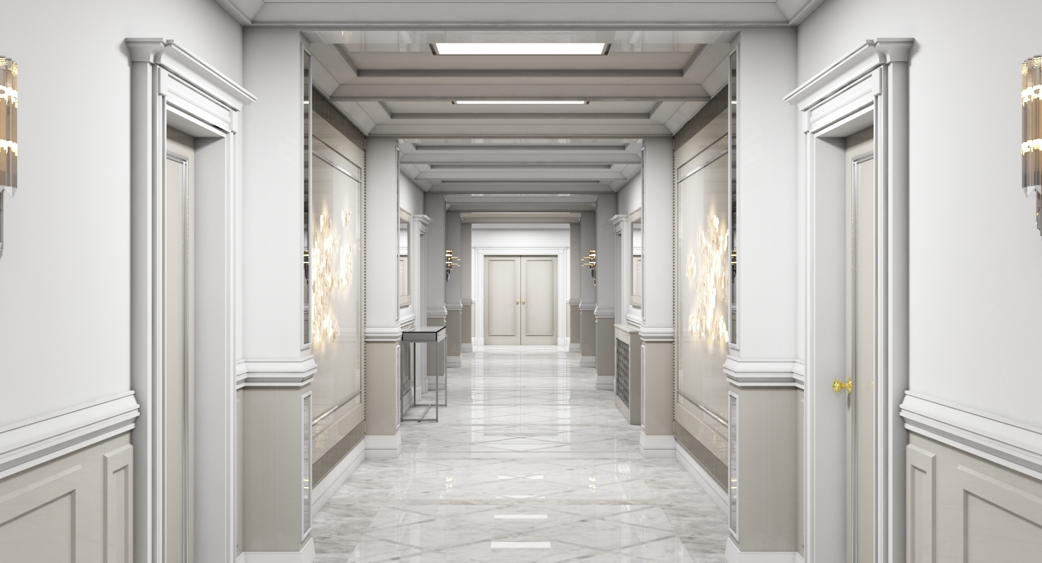 3D model corridor interior 2 - TurboSquid 1252694