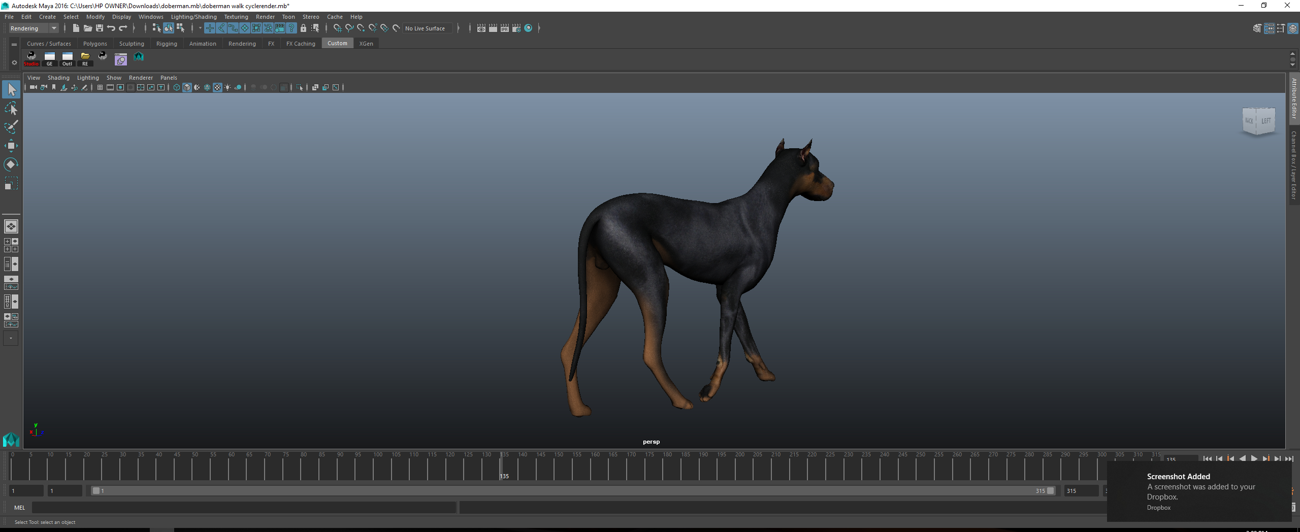 3D dog walk cycle - TurboSquid 1252723