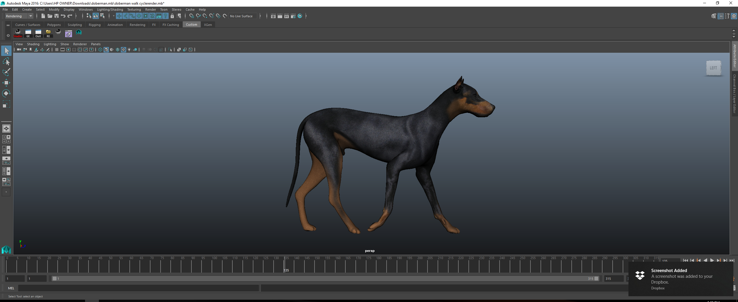 3D dog walk cycle - TurboSquid 1252723
