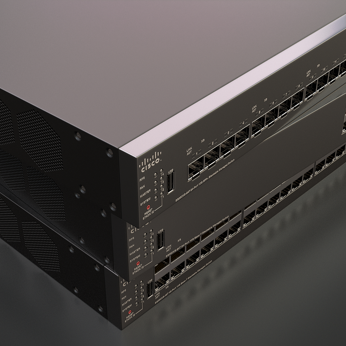 Cisco network switch 3D model - TurboSquid 1252760