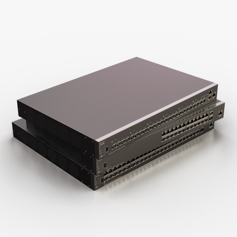 Cisco network switch 3D model - TurboSquid 1252760