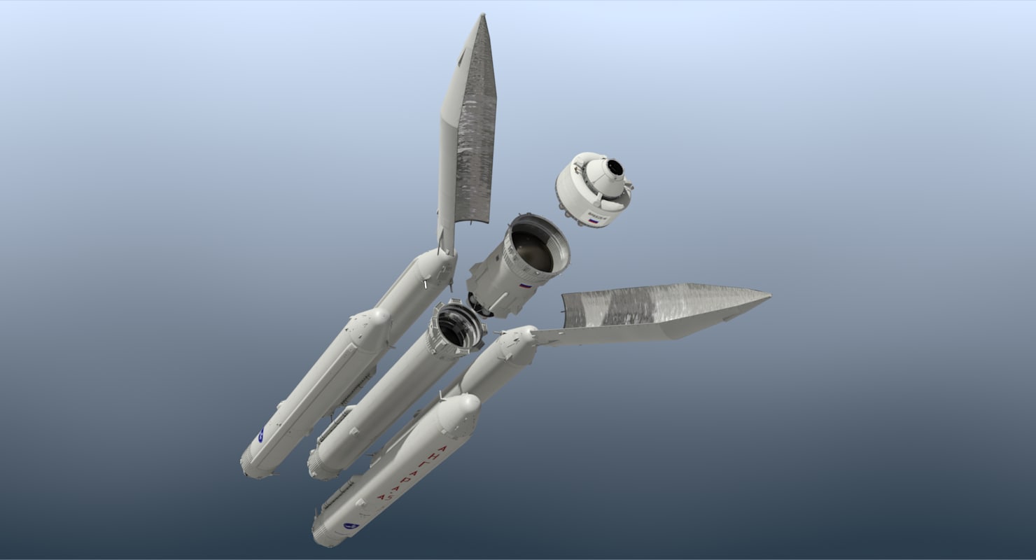 Angara a5 stage upper 3D model - TurboSquid 1252984