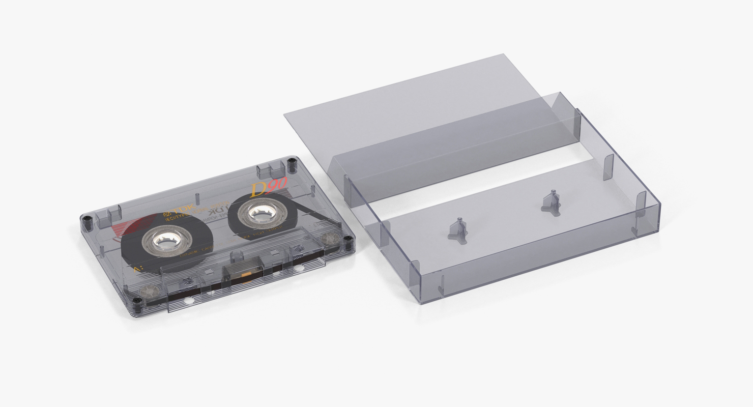 Blank cassette tape box 3D model - TurboSquid 1253314