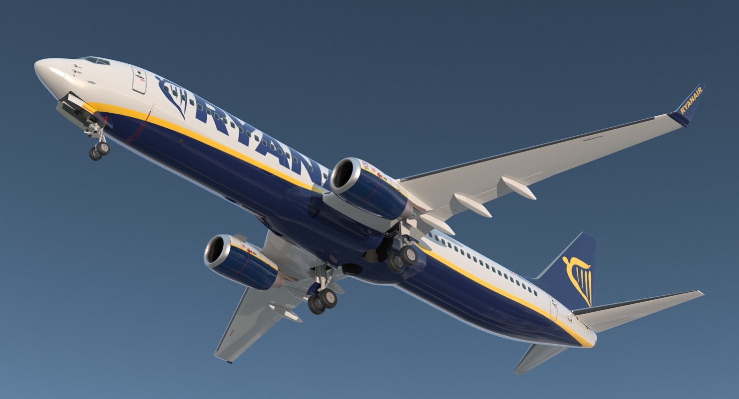 3D boeing 737-900 er ryanair model - TurboSquid 1253322