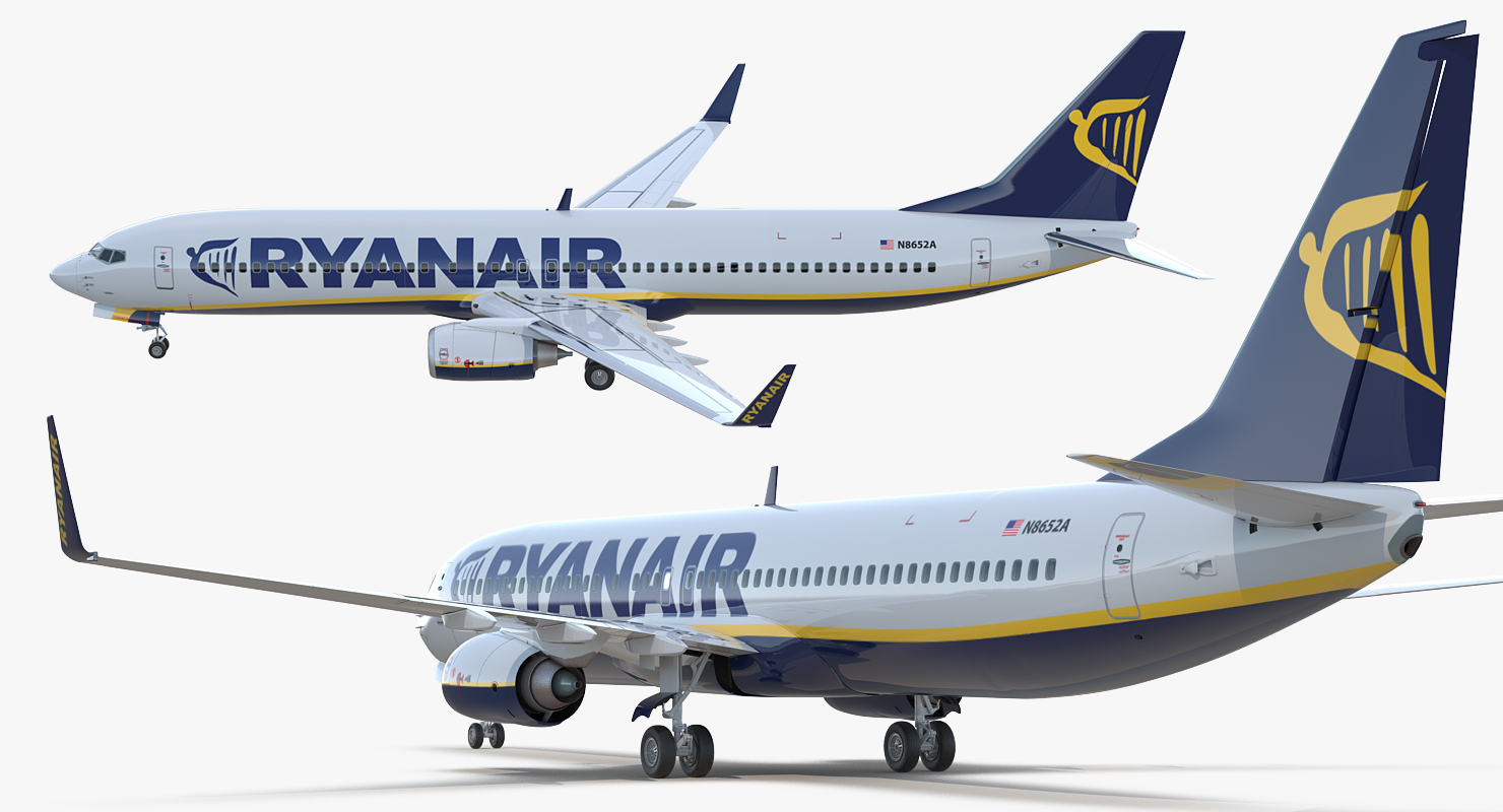 3D boeing 737-900 er ryanair model - TurboSquid 1253322