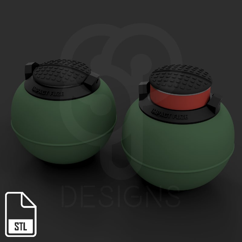 Impact grenade t13 rainbow 3D model - TurboSquid 1255322