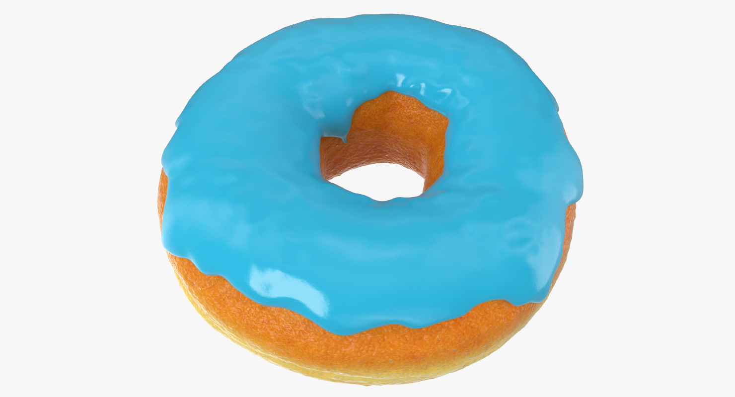 Blue donut model - TurboSquid 1253318