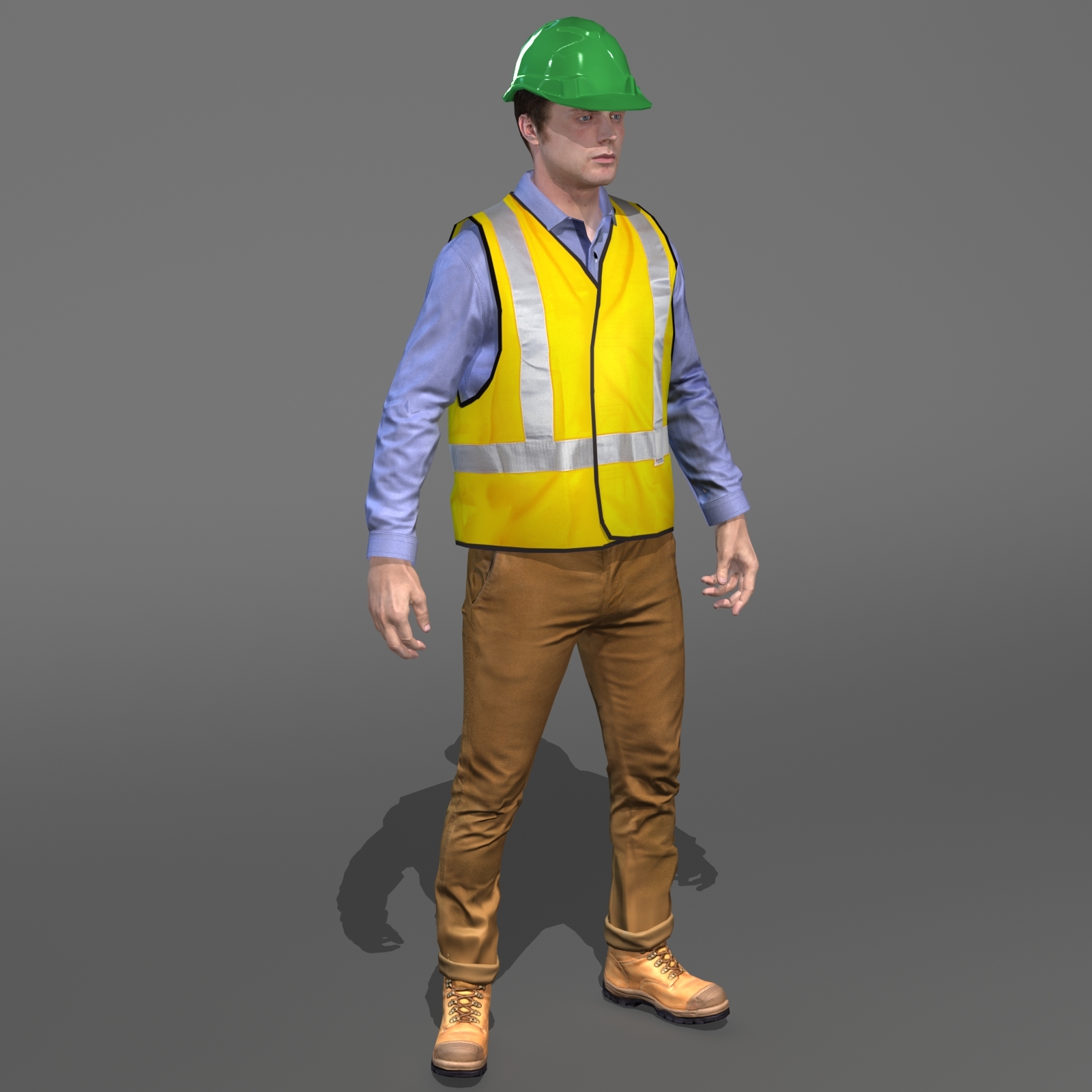Worker engineer work 3D model - TurboSquid 1253079