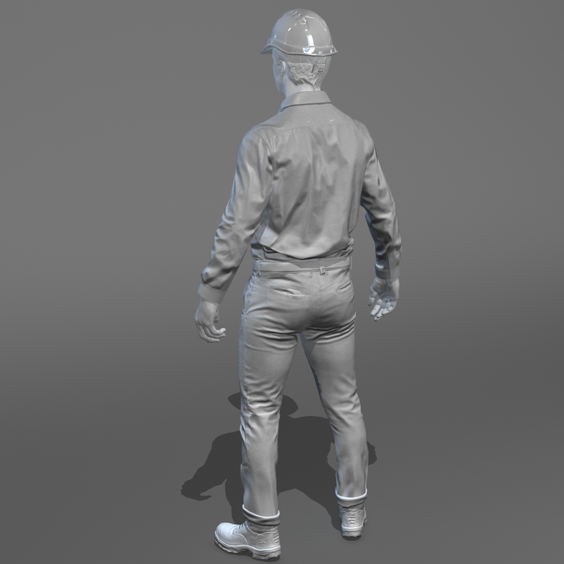 Worker engineer work 3D model - TurboSquid 1253079