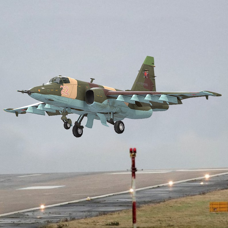 Su-25 russian 3D model - TurboSquid 1253132
