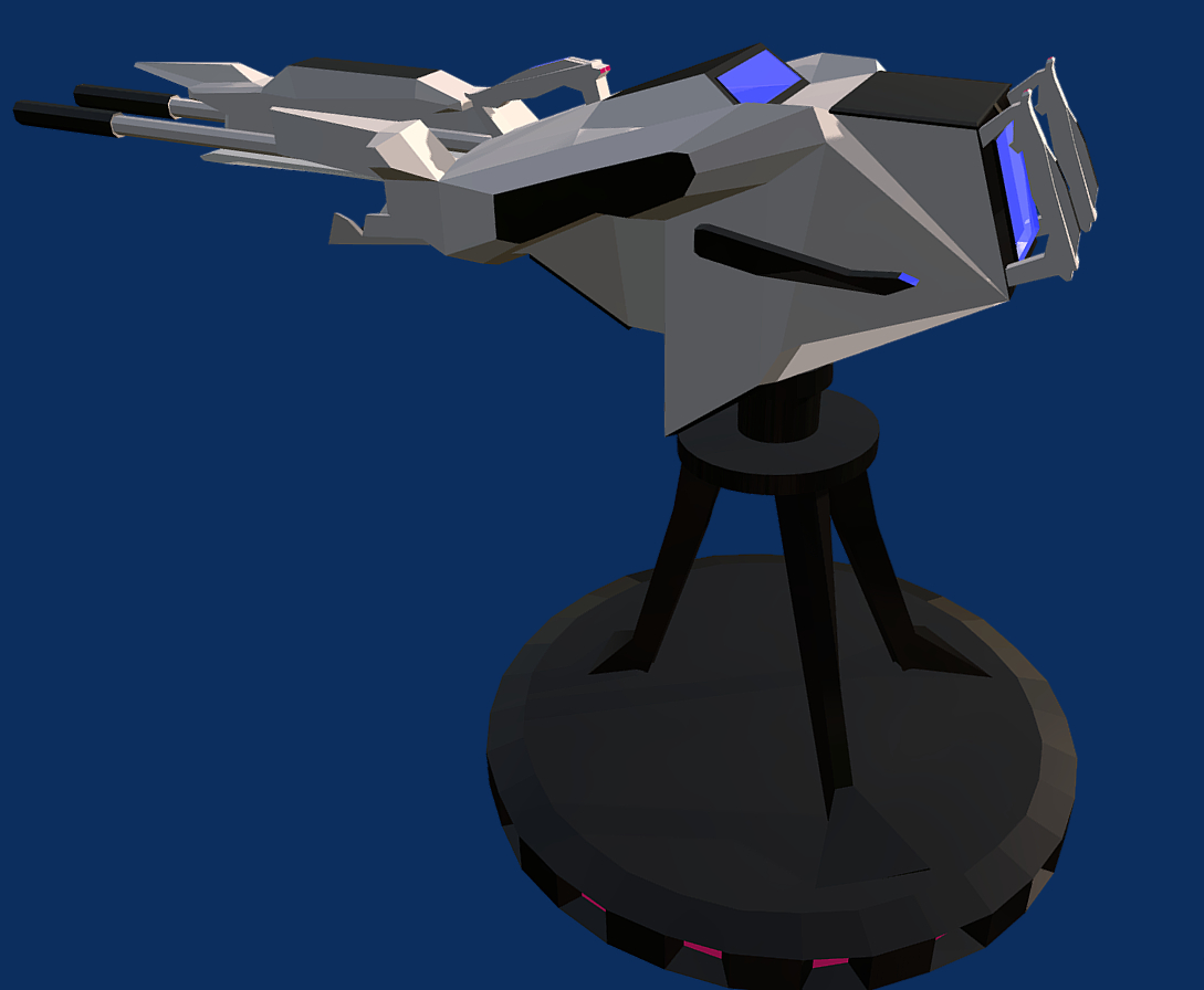 3D battle turret - weapon model - TurboSquid 1233813