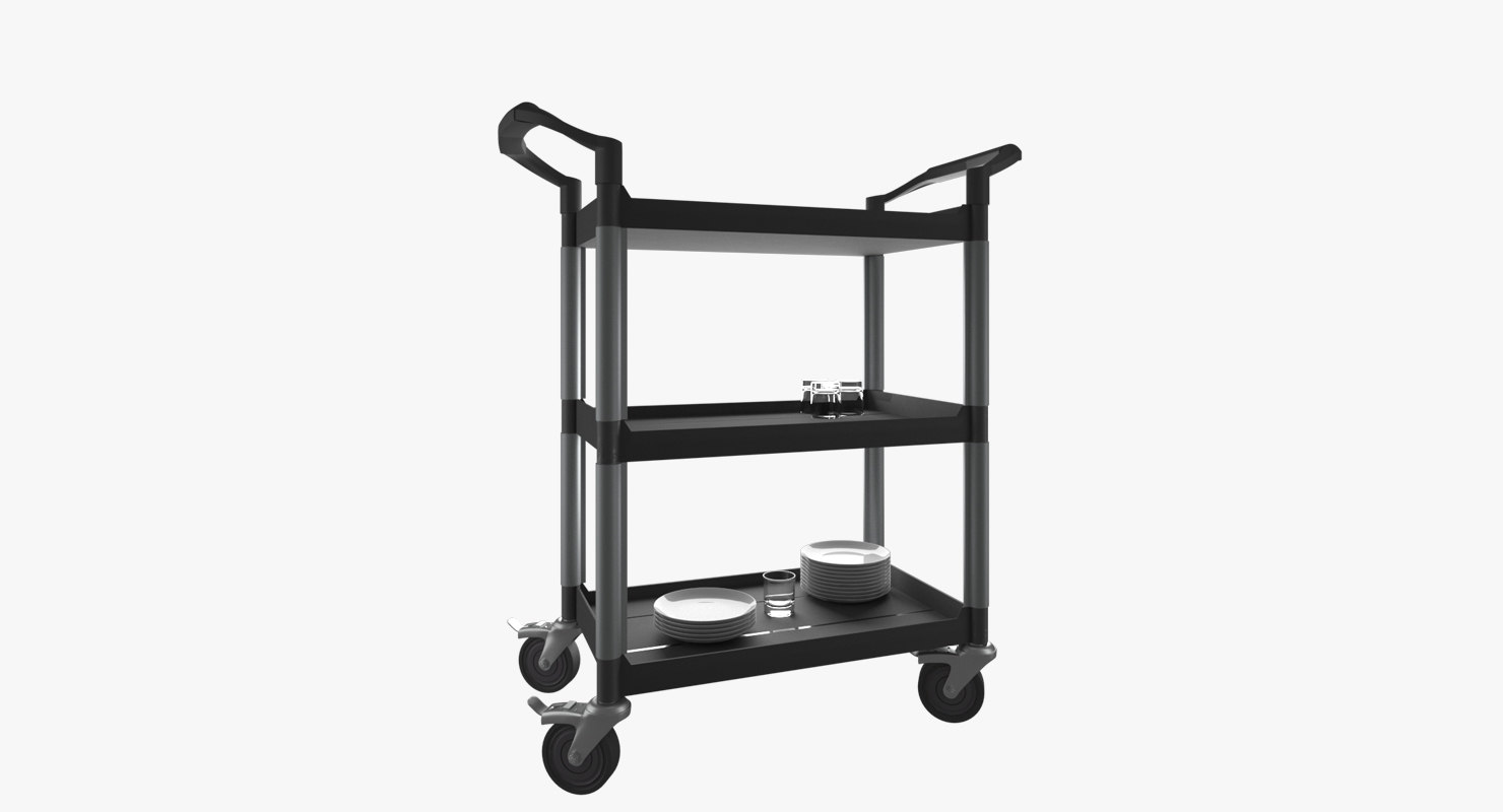 Catering cart model - TurboSquid 1253277