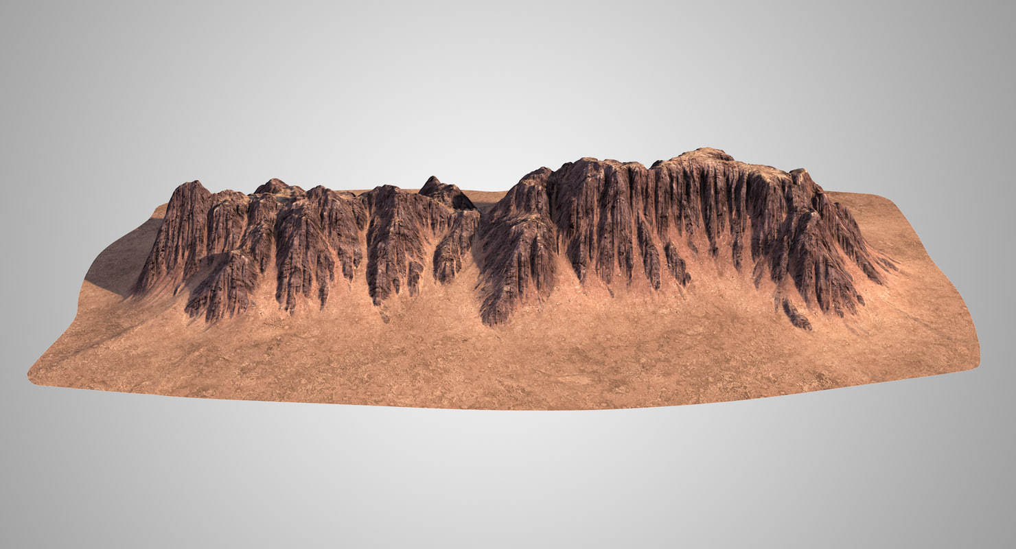 Mountain ridge 3 3D model - TurboSquid 1253259