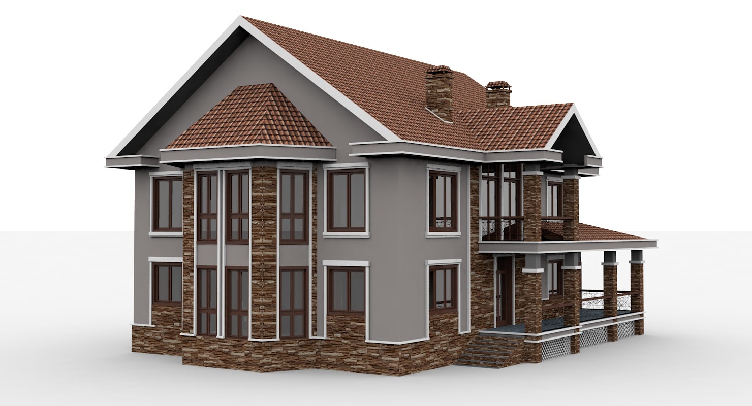 Stone house model - TurboSquid 1253255