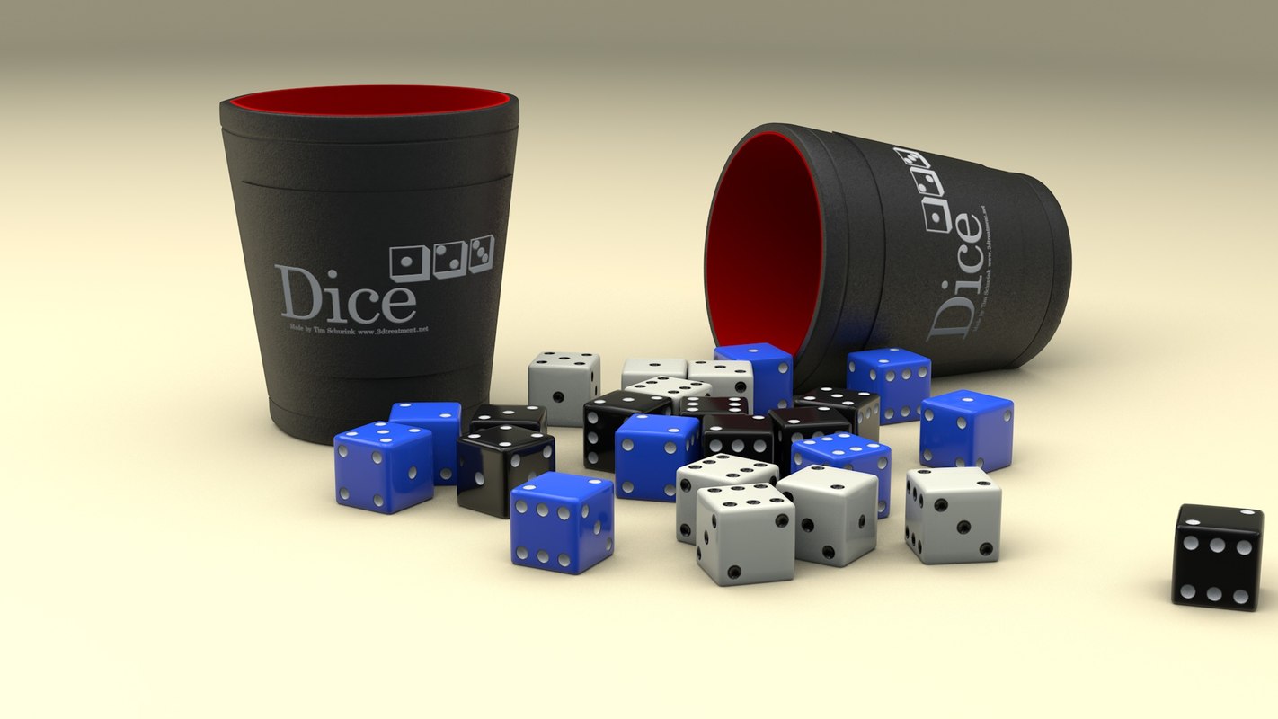 3D dice cup model - TurboSquid 1253356