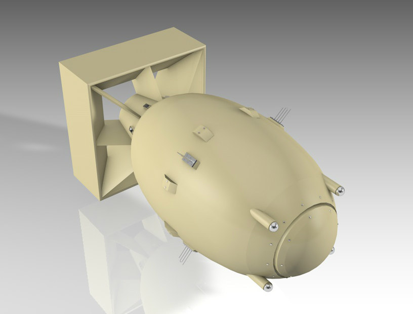 modelo 3d Hombre gordo bomba atómica - TurboSquid 1253385
