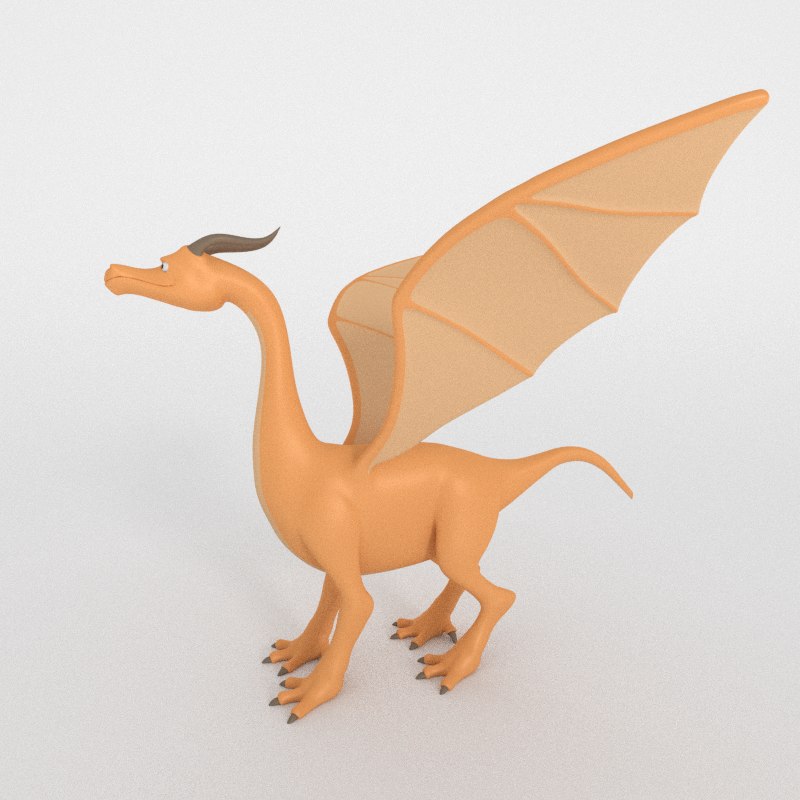 3D dragon cartoon - TurboSquid 1253560
