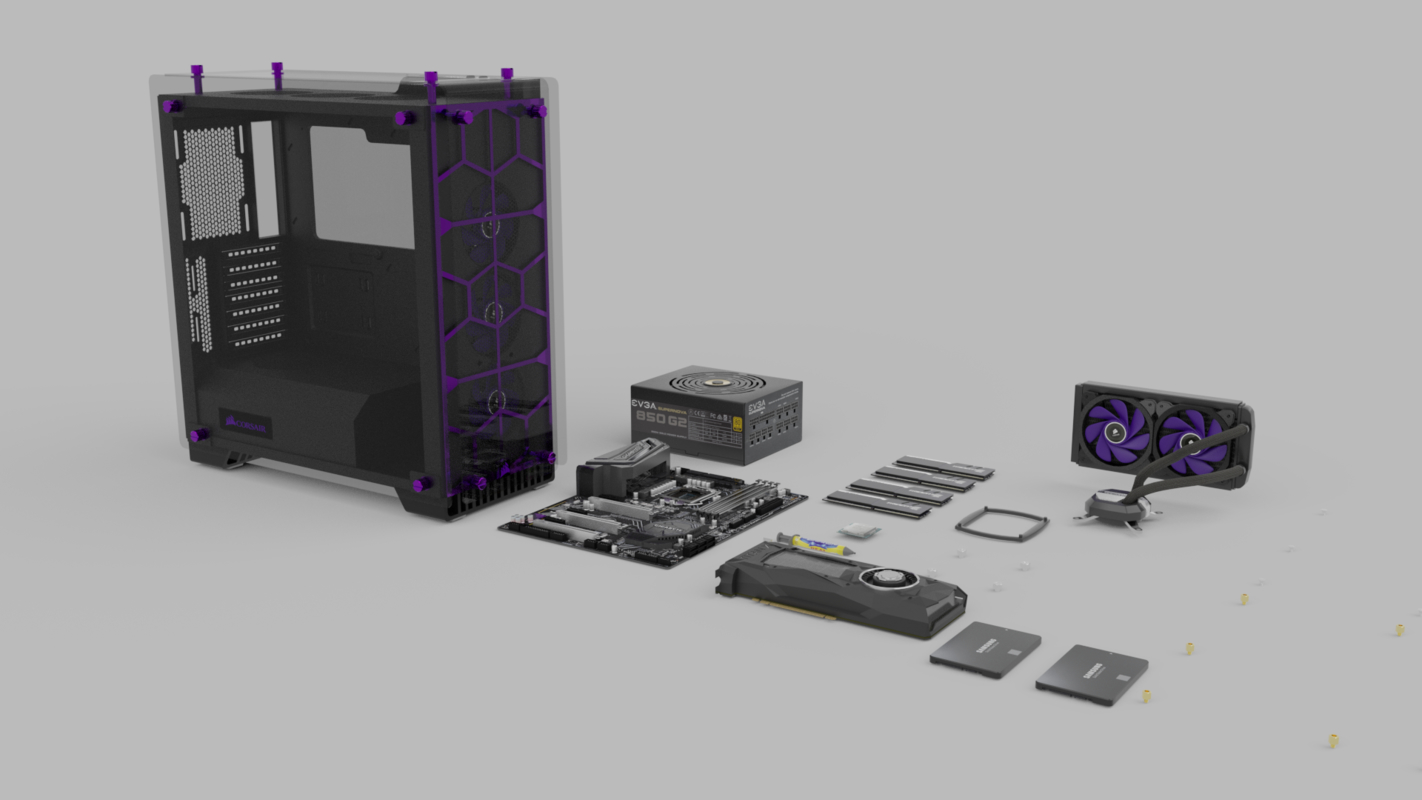 Gaming computer 3D model - TurboSquid 1253762