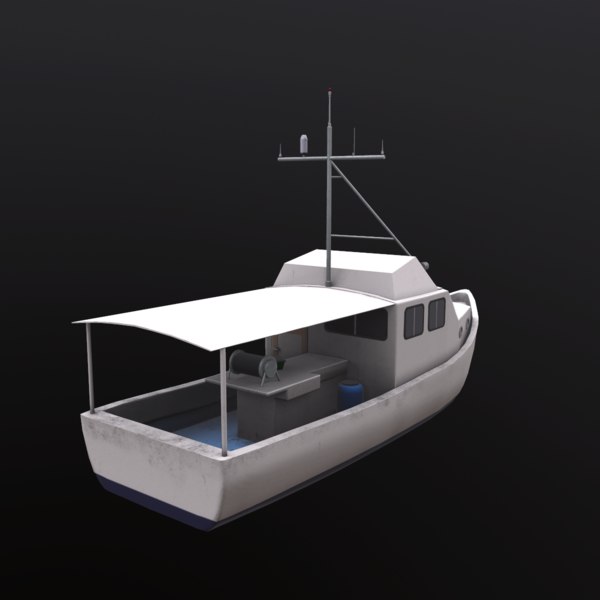 Boat fishing 3D model - TurboSquid 1253786