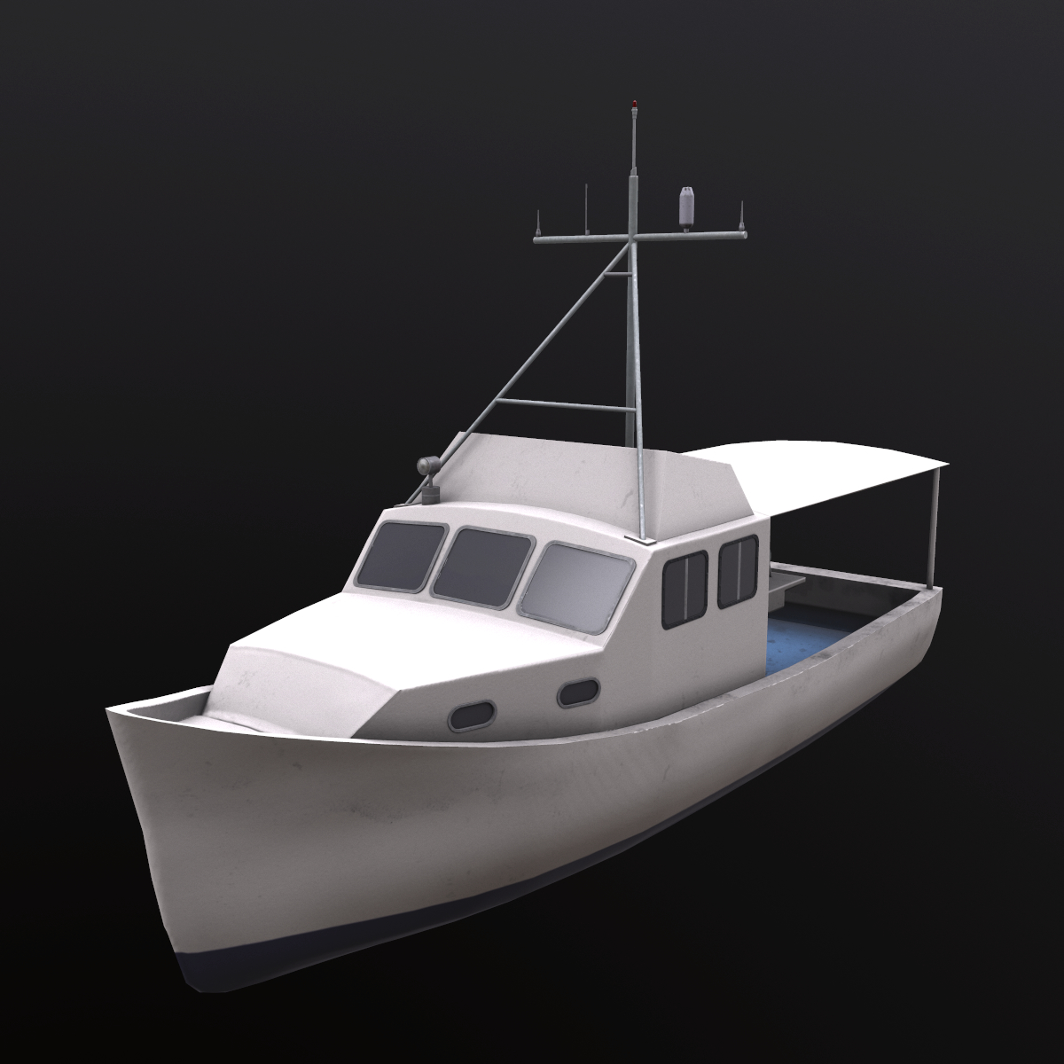 Boat fishing 3D model - TurboSquid 1253786