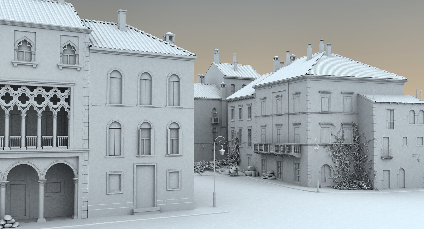 3D old town - TurboSquid 1254118
