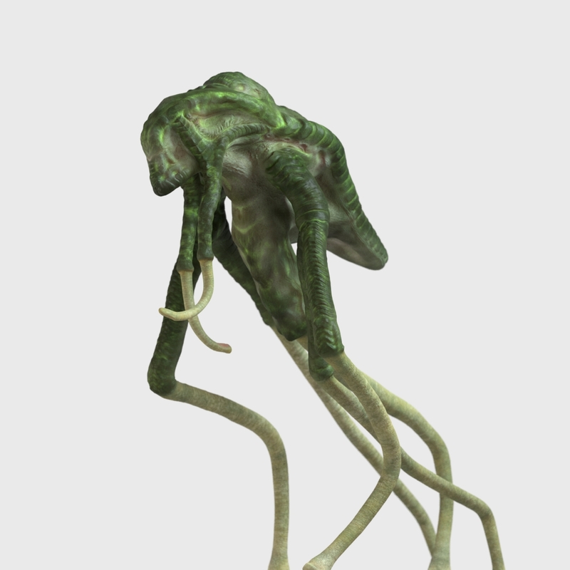 modelo 3d Criatura alienígena verde - TurboSquid 1254173