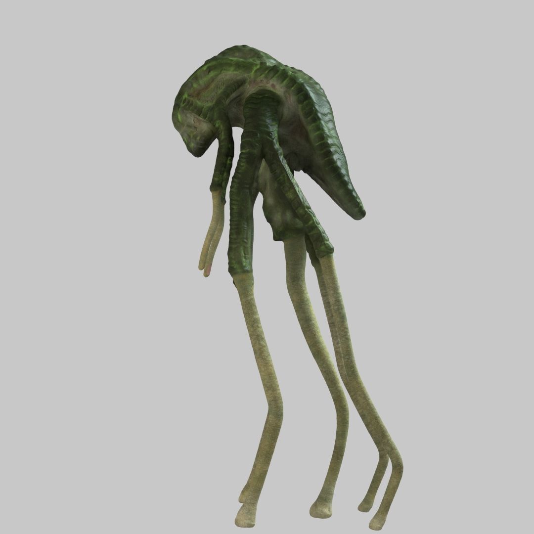 modelo 3d Criatura alienígena verde - TurboSquid 1254173