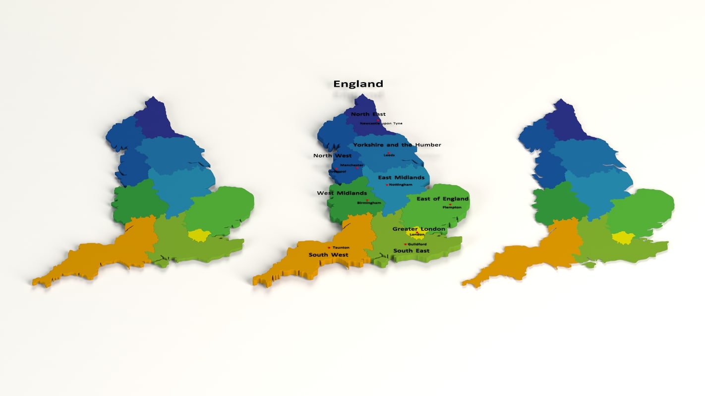 3D regions england - TurboSquid 1254265