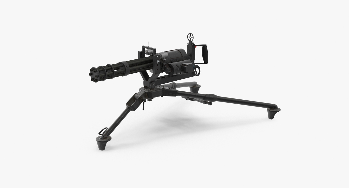 M134 미니건 삼각대 장착 흙 3D 모델 - TurboSquid 1254270